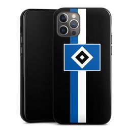 DeinDesign iPhone 12 Pro Handy Silikon H&uuml;lle Case schwarz Handyh&uuml;lle Hamburger Sv Transparent Hsv