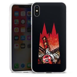 DeinDesign iPhone Xs Max Handy Silikon H&uuml;lle Case transparent Handyh&uuml;lle 1. Fc K&ouml;ln Cologne Cathedral Official Licensed Product Silikon Case