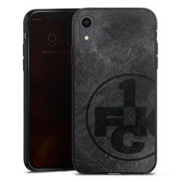 DeinDesign iPhone Xr Handy Silikon H&uuml;lle Case schwarz Handyh&uuml;lle Concrete 1. Fc Kaiserslautern 1. Fck