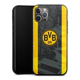 DeinDesign iPhone 12 Pro Handy Silikon H&uuml;lle Case schwarz Handyh&uuml;lle Bvb Borussia Dortmund Stadium
