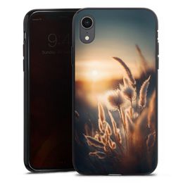 DeinDesign iPhone Xr Handy Silikon H&uuml;lle Case schwarz Handyh&uuml;lle Sun Pampasgras Nature
