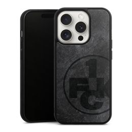 DeinDesign iPhone 15 Pro Handy Gallery Case Handyh&uuml;lle 9H Geh&auml;rtetes Glas R&uuml;ckseite H&uuml;lle Concrete 1. Fc Kaiserslautern 1. Fck Gallery Case