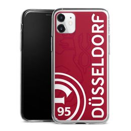 DeinDesign iPhone 11 Handy Slim Case Silikon Handyh&uuml;lle transparent H&uuml;lle extra d&uuml;nn Fortuna D&uuml;sseldorf Lettering F95 Silikon Slim Case
