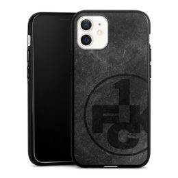 DeinDesign iPhone 12 mini Handy Silikon H&uuml;lle Case schwarz Handyh&uuml;lle Concrete 1. Fc Kaiserslautern 1. Fck
