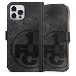 DeinDesign iPhone 13 Pro Max Handy Klapph&uuml;lle Handyh&uuml;lle aus Kunst Leder schwarz Flip Case Concrete 1. Fc Kaiserslautern 1. Fck Sideflip mit langer Lasche