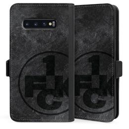DeinDesign Galaxy S10 Plus Handy Klapph&uuml;lle Handyh&uuml;lle aus Kunst Leder schwarz Flip Case Concrete 1. Fc Kaiserslautern 1. Fck Sideflip mit Lasche