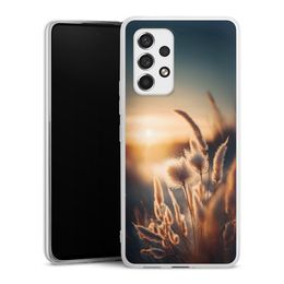 DeinDesign Galaxy A53 5G Handy Silikon H&uuml;lle Case transparent Handyh&uuml;lle Nature Pampasgras Sun Silikon Case