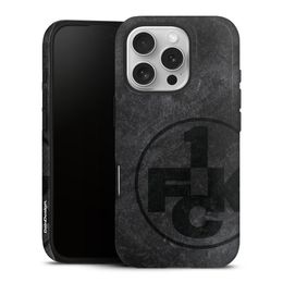 DeinDesign iPhone 16 Pro Handy Panzer Handyh&uuml;lle robuste Outdoor H&uuml;lle Schutzh&uuml;lle gl&auml;nzend Concrete 1. Fc Kaiserslautern 1. Fck Tough Case