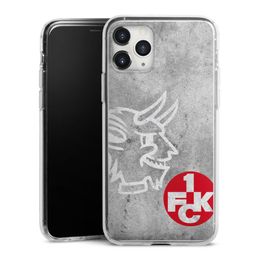 DeinDesign iPhone 11 Pro Max Handy Silikon H&uuml;lle Case transparent Handyh&uuml;lle 1. Fck Devil 1. Fc Kaiserslautern Silikon Case