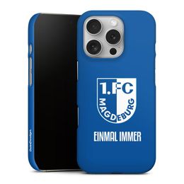 DeinDesign iPhone 16 Pro Handy Premium Case Smartphone Handyh&uuml;lle Schutzh&uuml;lle matt Coat Of Arms Official Licensed Product 1. Fc Magdeburg Premium Case