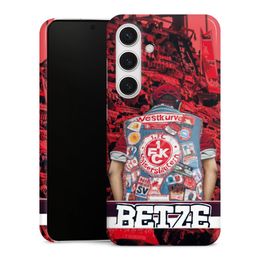 DeinDesign Galaxy S24 Handy Premium Case Smartphone Handyh&uuml;lle Schutzh&uuml;lle gl&auml;nzend Official Licensed Product 1. Fc Kaiserslautern 1. Fck Premium Case