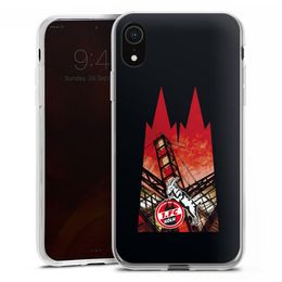 DeinDesign iPhone Xr Handy Silikon H&uuml;lle Case transparent Handyh&uuml;lle 1. Fc K&ouml;ln Cologne Cathedral Official Licensed Product Silikon Case
