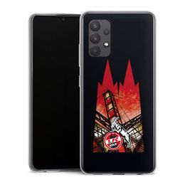 DeinDesign Galaxy A32 4G Handy Silikon H&uuml;lle Case transparent Handyh&uuml;lle 1. Fc K&ouml;ln Cologne Cathedral Official Licensed Product Silikon Case