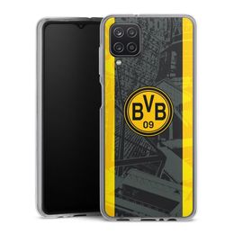 DeinDesign Galaxy A12 Handy Silikon H&uuml;lle Case transparent Handyh&uuml;lle Bvb Stadium Borussia Dortmund Silikon Case