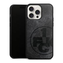 DeinDesign iPhone 15 Pro Max Handy Gallery Case Handyh&uuml;lle 9H Geh&auml;rtetes Glas R&uuml;ckseite H&uuml;lle Concrete 1. Fc Kaiserslautern 1. Fck Gallery Case