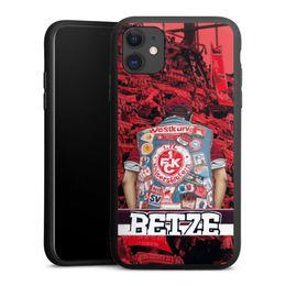 DeinDesign iPhone 11 Handy Premium Silikon H&uuml;lle Handyh&uuml;lle schwarz Case 1. Fck Official Licensed Product 1. Fc Kaiserslautern Silikon Premium Case