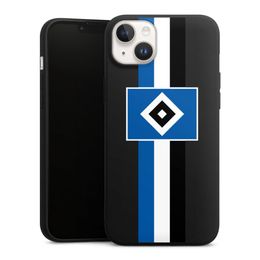 DeinDesign iPhone 14 Handy Premium Silikon H&uuml;lle Handyh&uuml;lle schwarz Case Hamburger Sv Transparent Hsv Silikon Premium Case