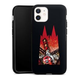 DeinDesign iPhone 12 Handy Silikon H&uuml;lle Case schwarz Handyh&uuml;lle 1. Fc K&ouml;ln Cologne Cathedral Official Licensed Product