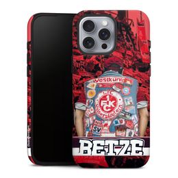 DeinDesign iPhone 16 Pro Max Handy Panzer Handyh&uuml;lle robuste Outdoor H&uuml;lle Schutzh&uuml;lle gl&auml;nzend Official Licensed Product 1. Fc Kaiserslautern 1. Fck Tough Case