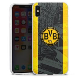 DeinDesign iPhone Xs Max Handy Silikon H&uuml;lle Case transparent Handyh&uuml;lle Bvb Borussia Dortmund Stadium Silikon Case