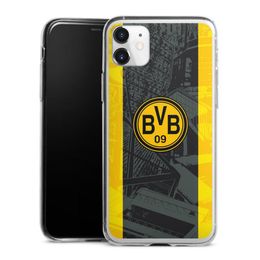 DeinDesign iPhone 11 Handy Slim Case Silikon Handyh&uuml;lle transparent H&uuml;lle extra d&uuml;nn Bvb Borussia Dortmund Stadium Silikon Slim Case