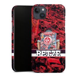 DeinDesign iPhone 14 Plus Handy Premium Case Smartphone Handyh&uuml;lle Schutzh&uuml;lle gl&auml;nzend Official Licensed Product 1. Fc Kaiserslautern 1. Fck Premium Case