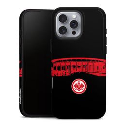 DeinDesign iPhone 16 Pro Max Handy Panzer Handyh&uuml;lle robuste Outdoor H&uuml;lle Schutzh&uuml;lle gl&auml;nzend Official Licensed Product Eintracht Frankfurt Stadium Tough Case
