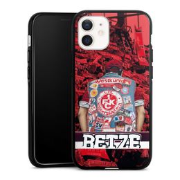 DeinDesign iPhone 12 mini Handy Silikon H&uuml;lle Case schwarz Handyh&uuml;lle 1. Fc Kaiserslautern 1. Fck Official Licensed Product