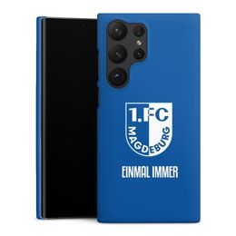 DeinDesign Galaxy S23 Ultra Handy Premium Case Smartphone Handyh&uuml;lle Schutzh&uuml;lle matt Coat Of Arms Official Licensed Product 1. Fc Magdeburg Premium Case