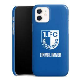 DeinDesign iPhone 12 Handy Premium Case Smartphone Handyh&uuml;lle Schutzh&uuml;lle gl&auml;nzend 1. Fc Magdeburg Official Licensed Product Coat Of Arms Premium Case