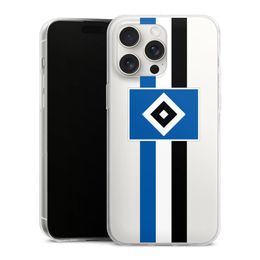 DeinDesign iPhone 15 Pro Max Handy Silikon H&uuml;lle Case transparent Handyh&uuml;lle Hamburger Sv Transparent Hsv Silikon Case