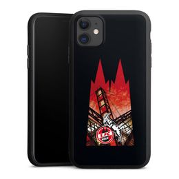 DeinDesign iPhone 11 Handy Premium Silikon H&uuml;lle Handyh&uuml;lle schwarz Case Official Licensed Product 1. Fc K&ouml;ln Cologne Cathedral Silikon Premium Case