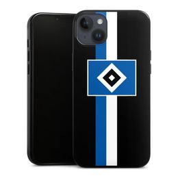 DeinDesign iPhone 14 Plus Handy Silikon H&uuml;lle Case schwarz Handyh&uuml;lle Hamburger Sv Transparent Hsv