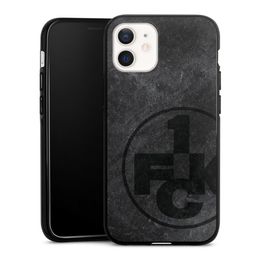 DeinDesign iPhone 12 Handy Silikon H&uuml;lle Case schwarz Handyh&uuml;lle Concrete 1. Fc Kaiserslautern 1. Fck