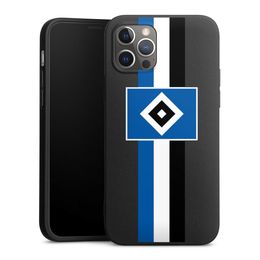 DeinDesign iPhone 12 Pro Handy Premium Silikon H&uuml;lle Handyh&uuml;lle schwarz Case Hamburger Sv Transparent Hsv Silikon Premium Case