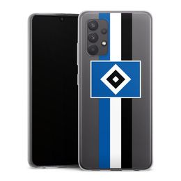 DeinDesign Galaxy A32 4G Handy Silikon H&uuml;lle Case transparent Handyh&uuml;lle Hamburger Sv Transparent Hsv Silikon Case