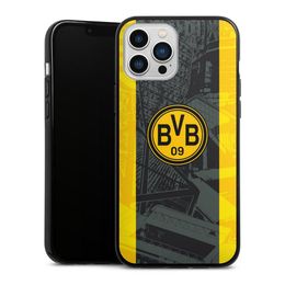 DeinDesign iPhone 13 Pro Max Handy Silikon H&uuml;lle Case schwarz Handyh&uuml;lle Bvb Borussia Dortmund Stadium