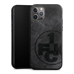 DeinDesign iPhone 12 Pro Handy Silikon H&uuml;lle Case schwarz Handyh&uuml;lle Concrete 1. Fc Kaiserslautern 1. Fck
