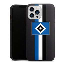 DeinDesign iPhone 13 Pro Max Handy Premium Silikon H&uuml;lle Handyh&uuml;lle schwarz Case Hamburger Sv Transparent Hsv Silikon Premium Case
