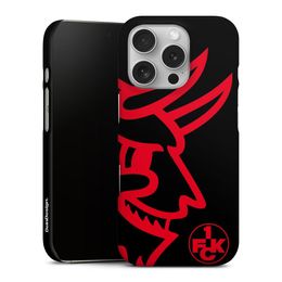DeinDesign iPhone 16 Pro Handy Premium Case Smartphone Handyh&uuml;lle Schutzh&uuml;lle matt 1. Fc Kaiserslautern Logo Official Licensed Product Premium Case