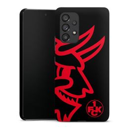 DeinDesign Galaxy A53 5G Handy Premium Case Smartphone Handyh&uuml;lle Schutzh&uuml;lle gl&auml;nzend 1. Fc Kaiserslautern Logo Official Licensed Product Premium Case