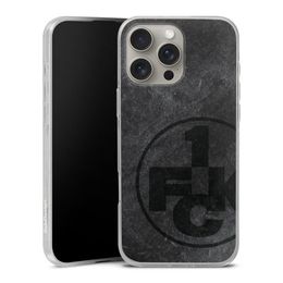 DeinDesign iPhone 16 Pro Max Handy Silikon H&uuml;lle Case transparent Handyh&uuml;lle Concrete 1. Fc Kaiserslautern 1. Fck Silikon Case
