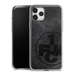 DeinDesign iPhone 11 Pro Max Handy Silikon H&uuml;lle Case transparent Handyh&uuml;lle Concrete 1. Fck 1. Fc Kaiserslautern Silikon Case