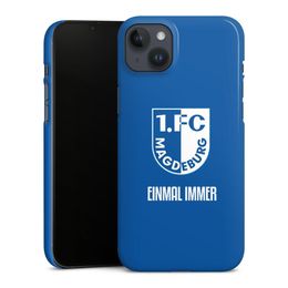 DeinDesign iPhone 14 Plus Handy Premium Case Smartphone Handyh&uuml;lle Schutzh&uuml;lle gl&auml;nzend Coat Of Arms Official Licensed Product 1. Fc Magdeburg Premium Case