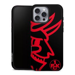 DeinDesign iPhone 16 Pro Max Handy Panzer Handyh&uuml;lle robuste Outdoor H&uuml;lle Schutzh&uuml;lle gl&auml;nzend 1. Fc Kaiserslautern Logo Official Licensed Product Tough Case