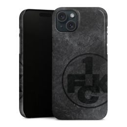 DeinDesign iPhone 15 Plus Handy Premium Case Smartphone Handyh&uuml;lle Schutzh&uuml;lle gl&auml;nzend Concrete 1. Fc Kaiserslautern 1. Fck Premium Case