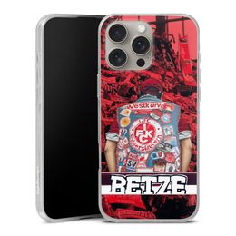 DeinDesign iPhone 16 Pro Max Handy Silikon H&uuml;lle Case transparent Handyh&uuml;lle Official Licensed Product 1. Fc Kaiserslautern 1. Fck Silikon Case
