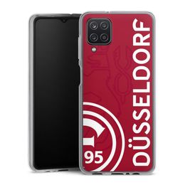 DeinDesign Galaxy A12 Handy Silikon H&uuml;lle Case transparent Handyh&uuml;lle Lettering F95 Fortuna D&uuml;sseldorf Silikon Case
