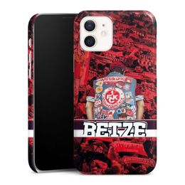 DeinDesign iPhone 12 Handy Premium Case Smartphone Handyh&uuml;lle Schutzh&uuml;lle gl&auml;nzend 1. Fc Kaiserslautern 1. Fck Official Licensed Product Premium Case