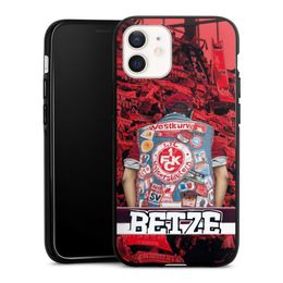 DeinDesign iPhone 12 Handy Silikon H&uuml;lle Case schwarz Handyh&uuml;lle Official Licensed Product 1. Fc Kaiserslautern 1. Fck